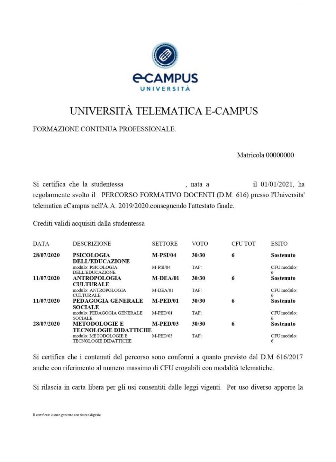 24 CFU Insegnamento MIUR - Scuola Formazione Moscati